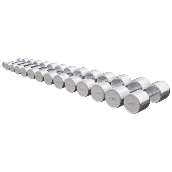 Acheter haltères chrome 2 KG 2x1KG chez Gorilla Sports